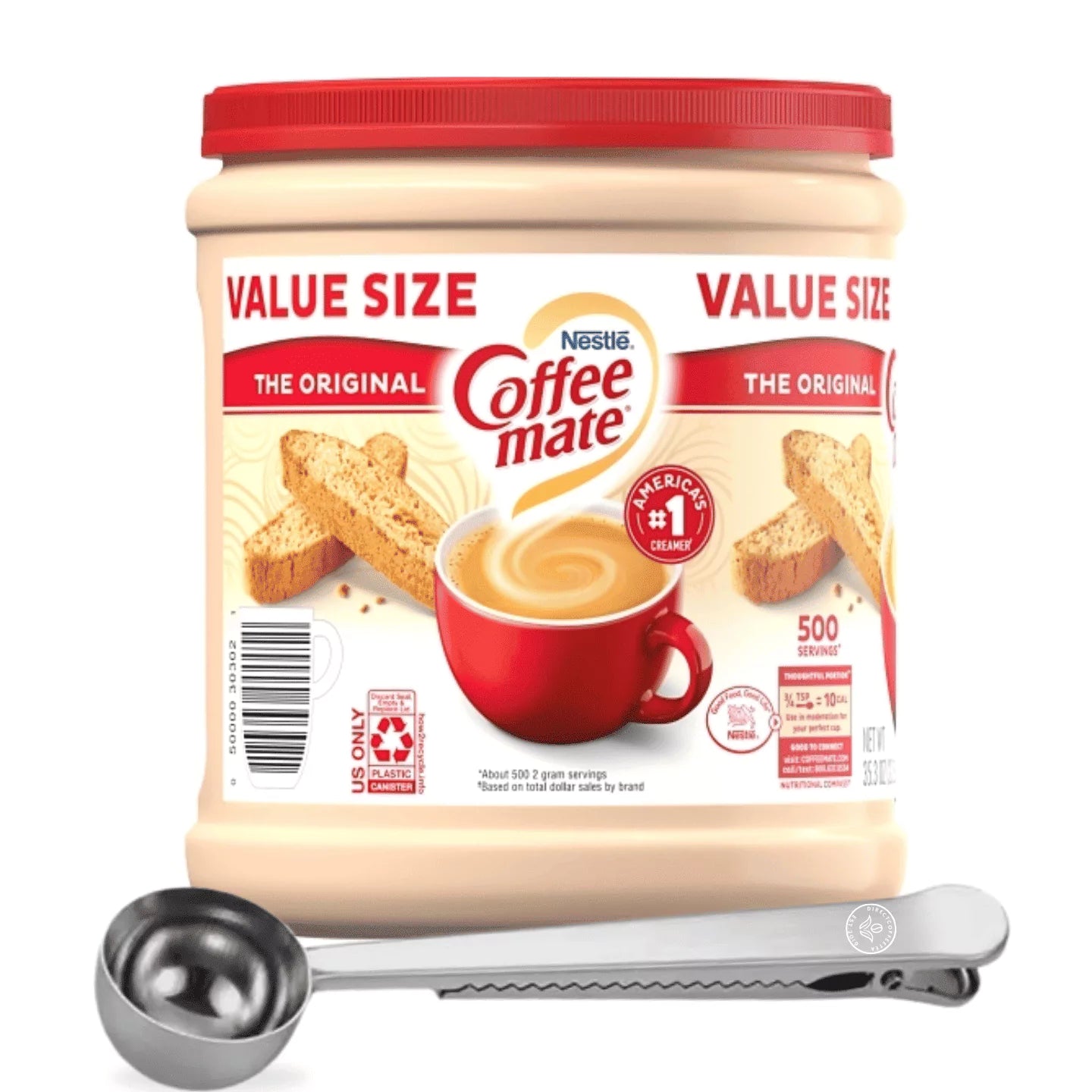 Coffee Mate Original Creamer Powder, 35.3 oz Canister with Spoon With ...