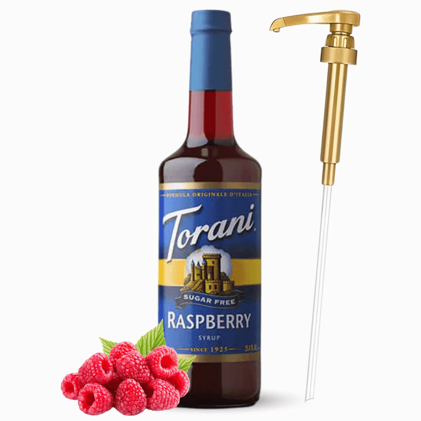 Torani Sugar-Free Raspberry Coffee Syrup (25.4 oz) with Direct Coffee ...